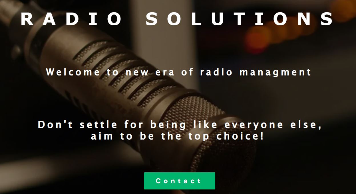Radio Solutions - Μην μοιάζετε με όλους. Γίνετε ο σταθμός αναφοράς.